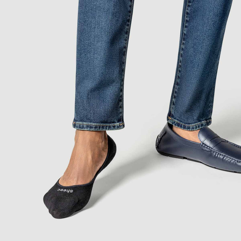 Black Extra Low Cut Socks | Ultra Low No-Show Socks | Active | Sheec
