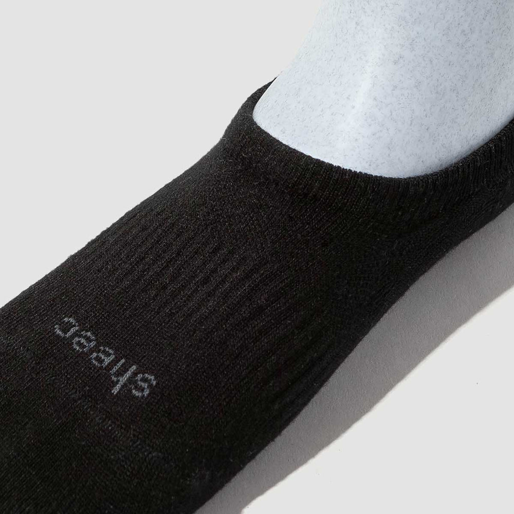Black Athletic Socks | High Cut No-Show Socks | Active | Sheec