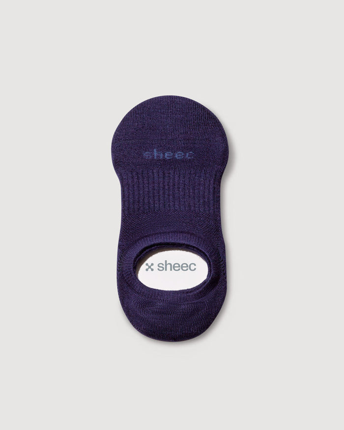 Indigo Navy Athletic Socks | High Cut No-Show Socks | Active | Sheec