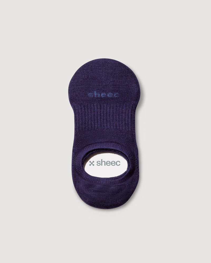 Indigo Navy Athletic Socks | High Cut No-Show Socks | Active | Sheec