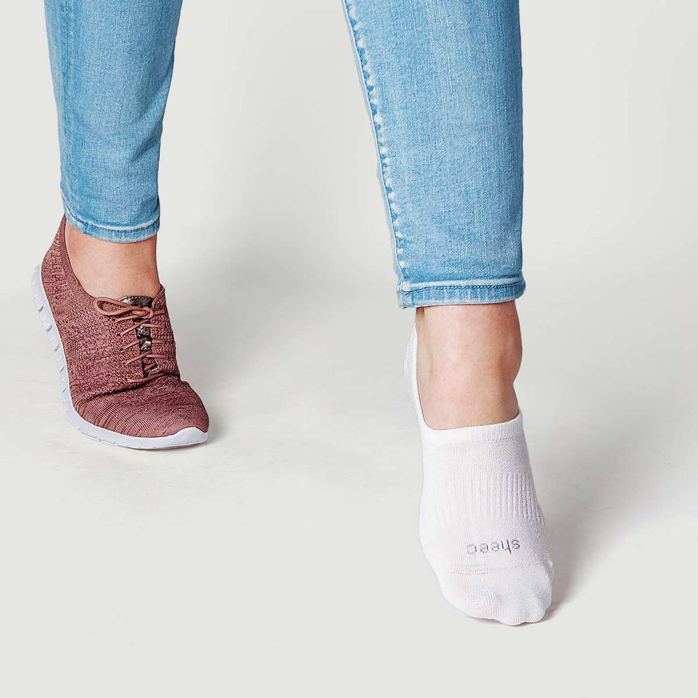 White Athletic Socks | High Cut No-Show Socks | Active | Sheec