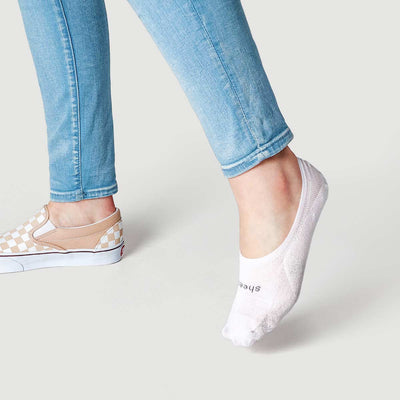 White Footie Socks | No-Show White Mid Cut Socks | Active | Sheec