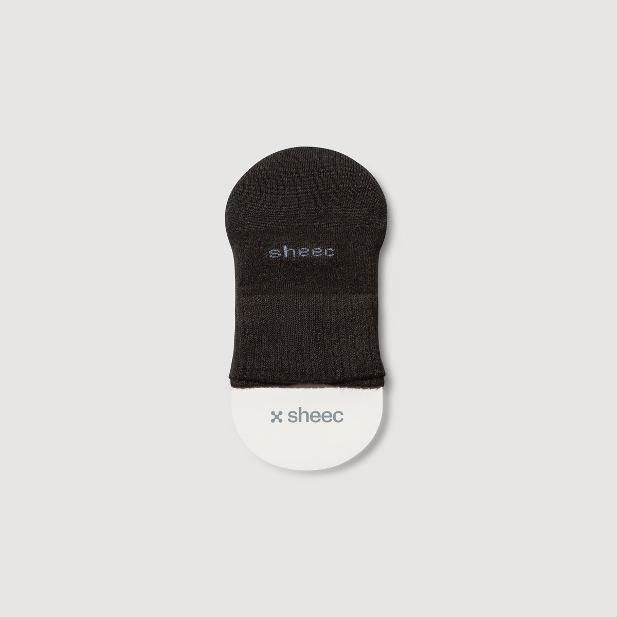 No-Show Black Half Socks | Toe Cover Socks | Sheec
