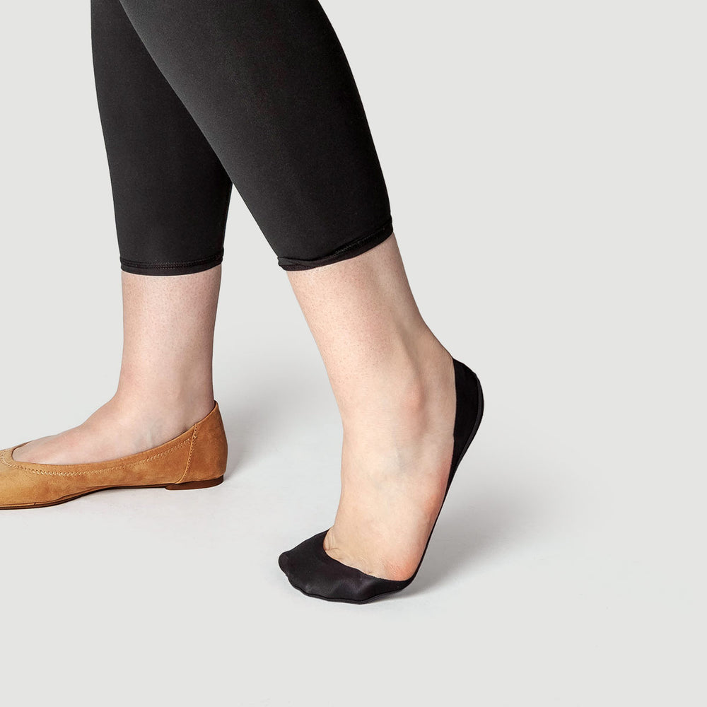 Black Ultra Low Cut Liner Socks | No-Show Dress Socks | Sheec