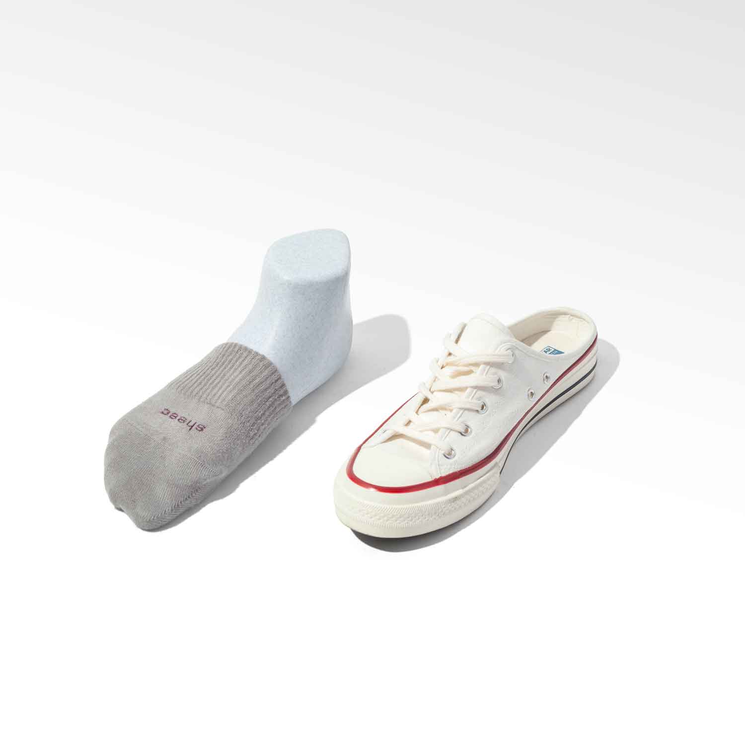 No-Show White Half Socks | Toe Cover Socks | Sheec – Sheec Socks
